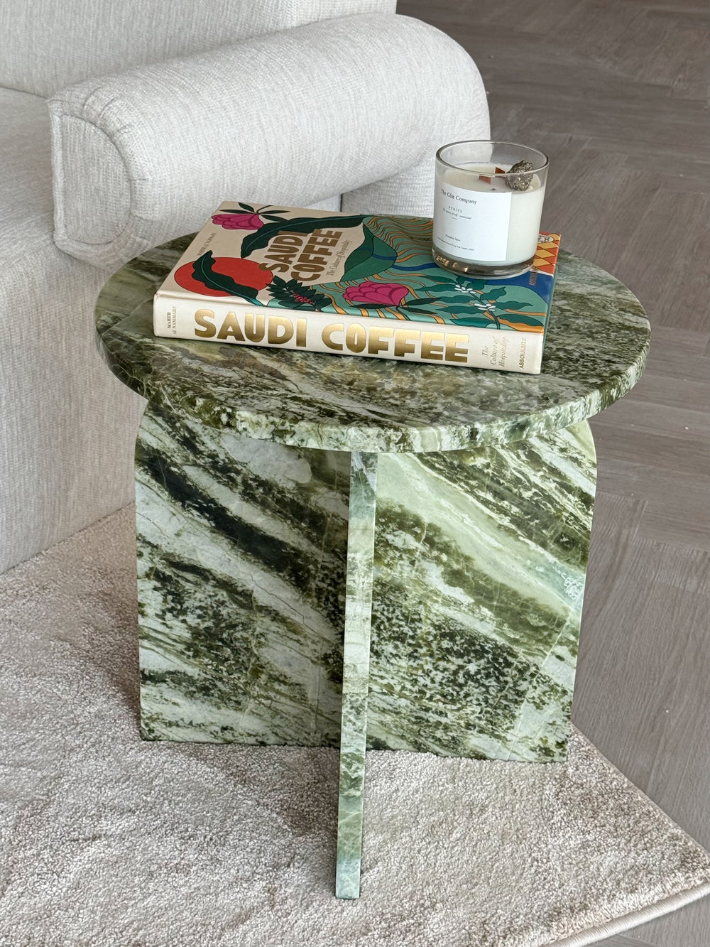 Buy Jenni Green Marble Side Table Online in Dubai, UAE - Palm Living