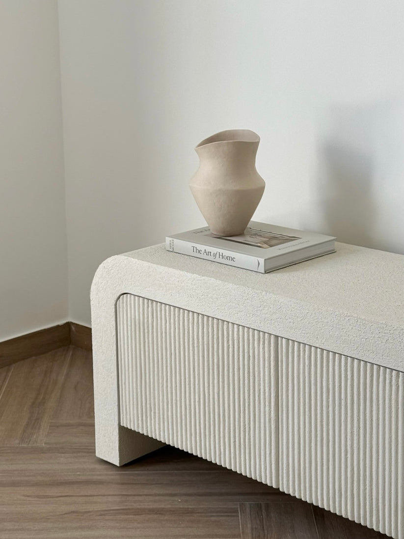 Buy Vivienne Fluted Media Cabinet Online in Dubai, UAE - Palm Living