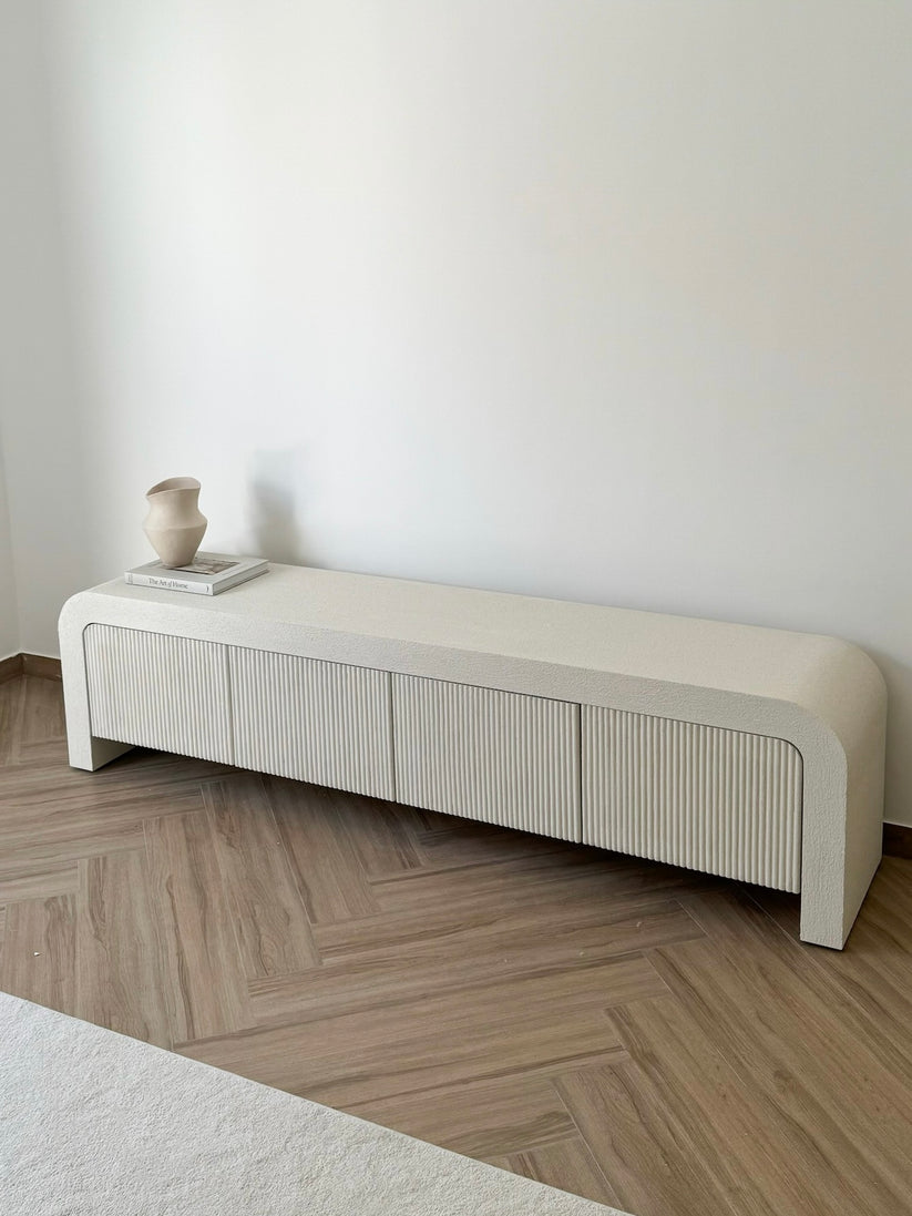 Buy Vivienne Fluted Media Cabinet Online in Dubai, UAE - Palm Living